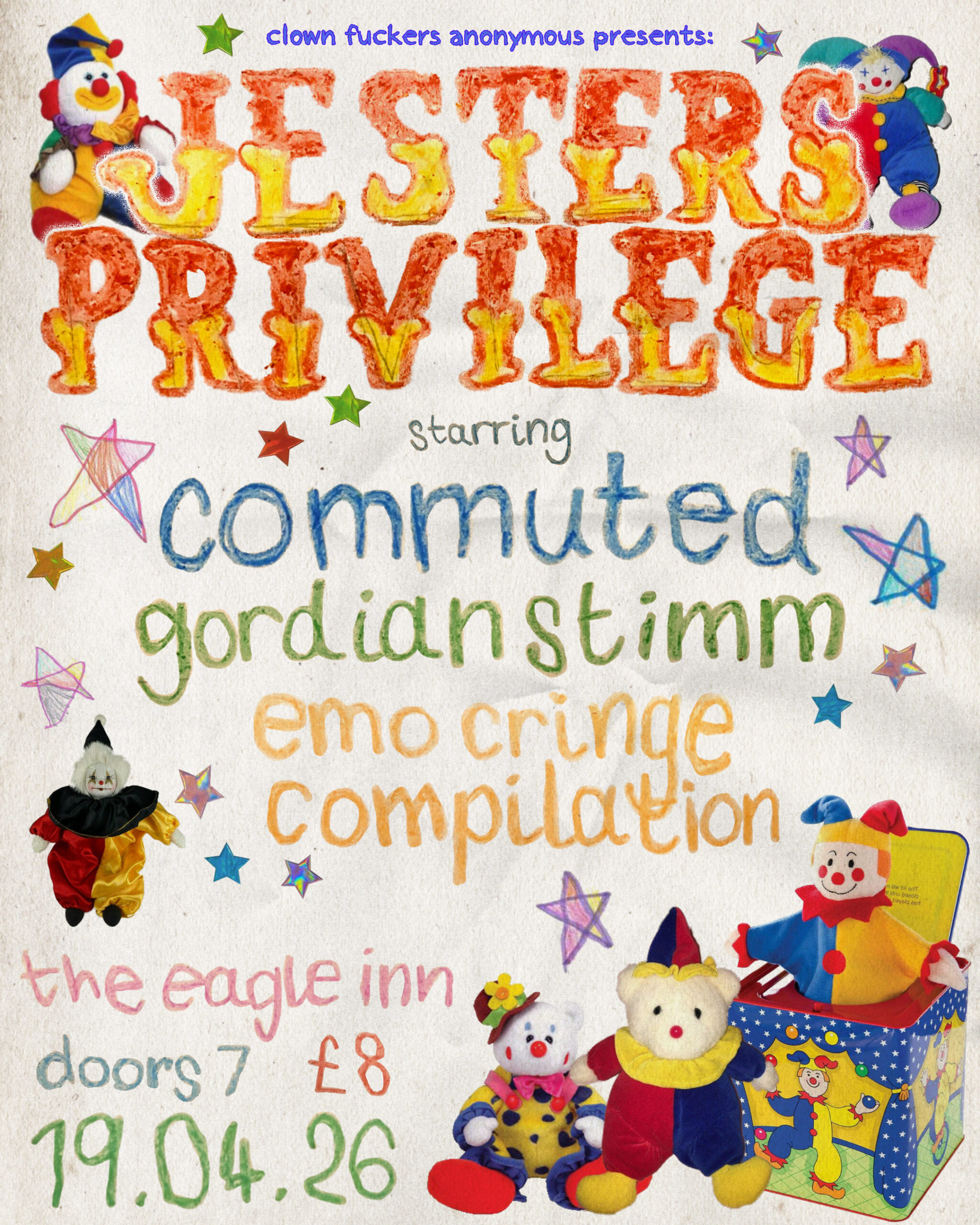 Jester’s Privilege: COMMUTED + friends at The Eagle Inn on 01 January 1970